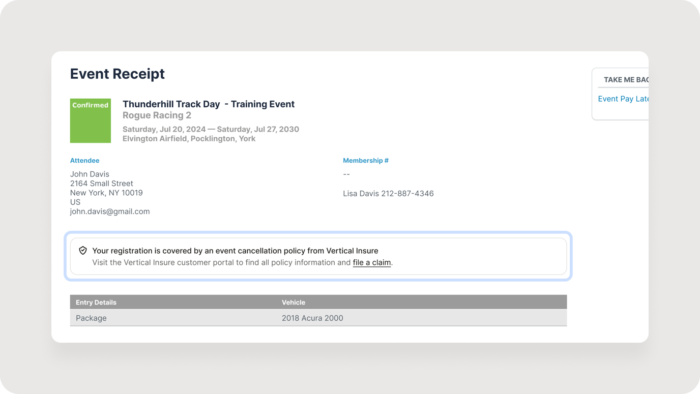 Refund Protection Coverage